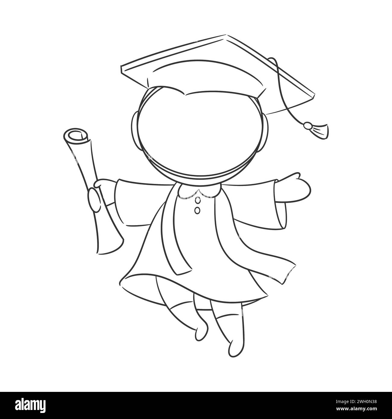 Kindergarten Graduation Clip Art Black And White