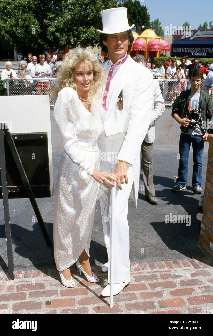 David Hasselhoff and Catherine Hickland Circa 1980's Credit: Ralph ...