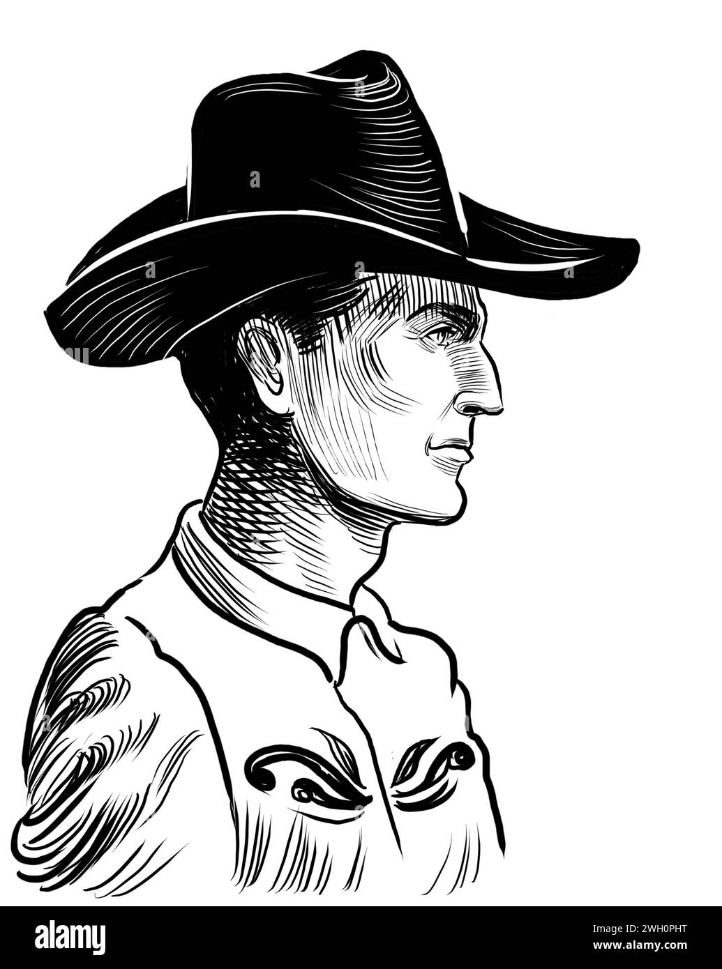 American cowboy character hand hi-res stock photography and images - Alamy