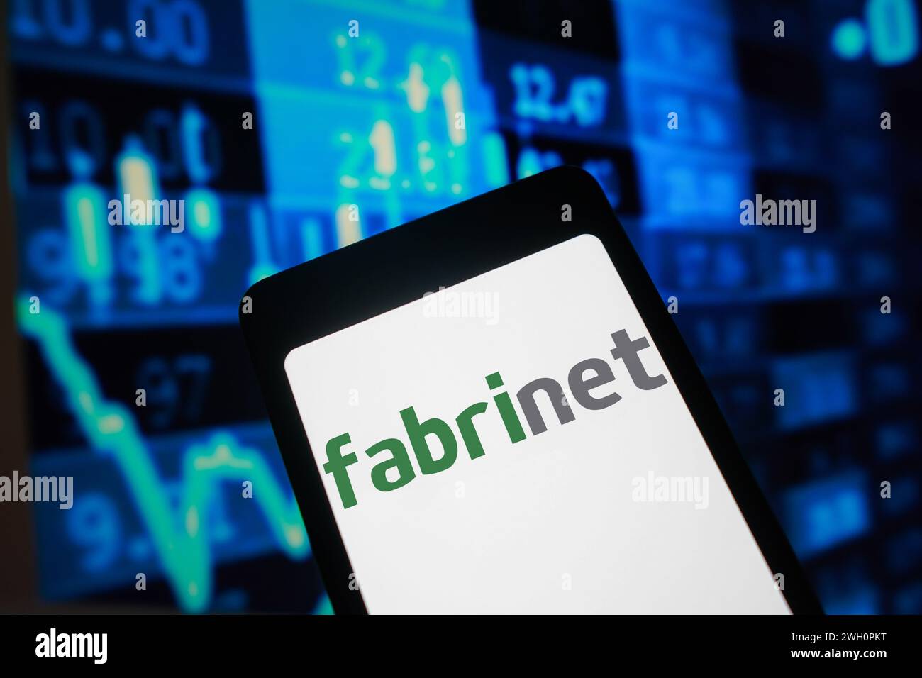 Brazil. 05th Feb, 2024. In this photo illustration, the Fabrinet logo is displayed on a ...