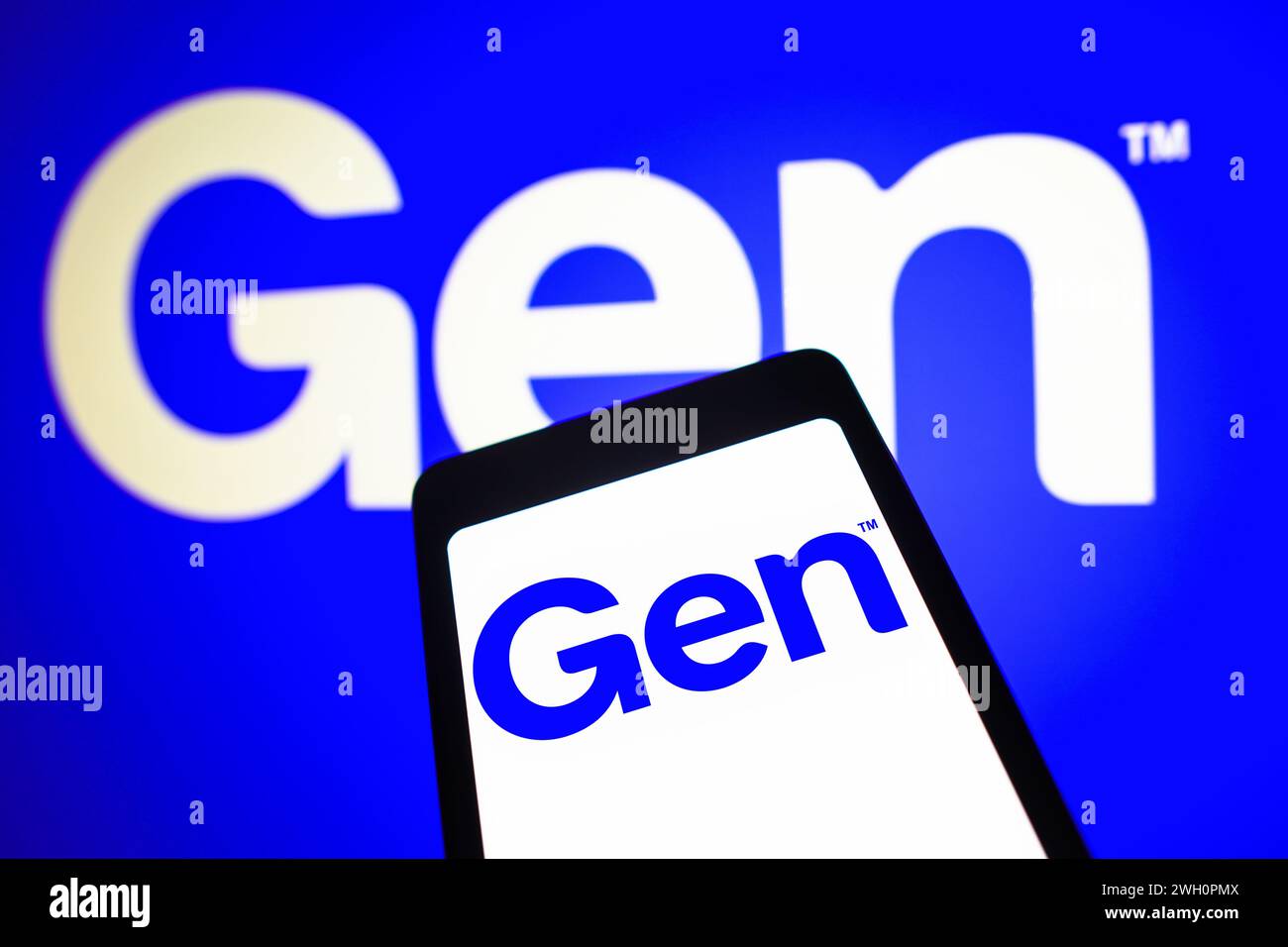 Brazil. 05th Feb, 2024. In this photo illustration, the Gen Digital ...