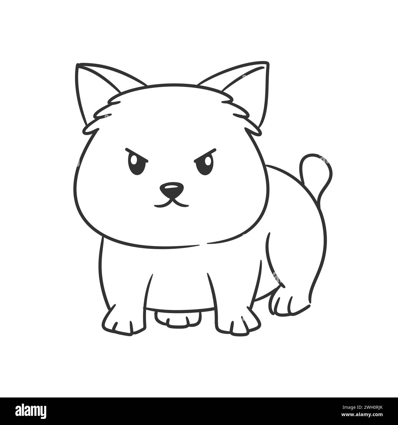 Angry coloring vector vectors hi-res stock photography and images - Alamy