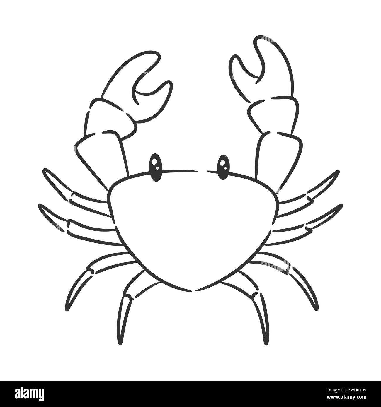 Lobster crayfish hand drawn Cut Out Stock Images & Pictures - Alamy