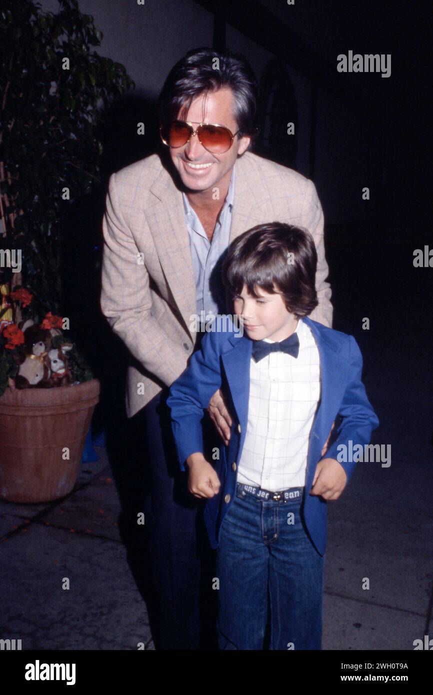 George Hamilton and son Ashley Hamilton Circa 1980's Credit: Ralph ...