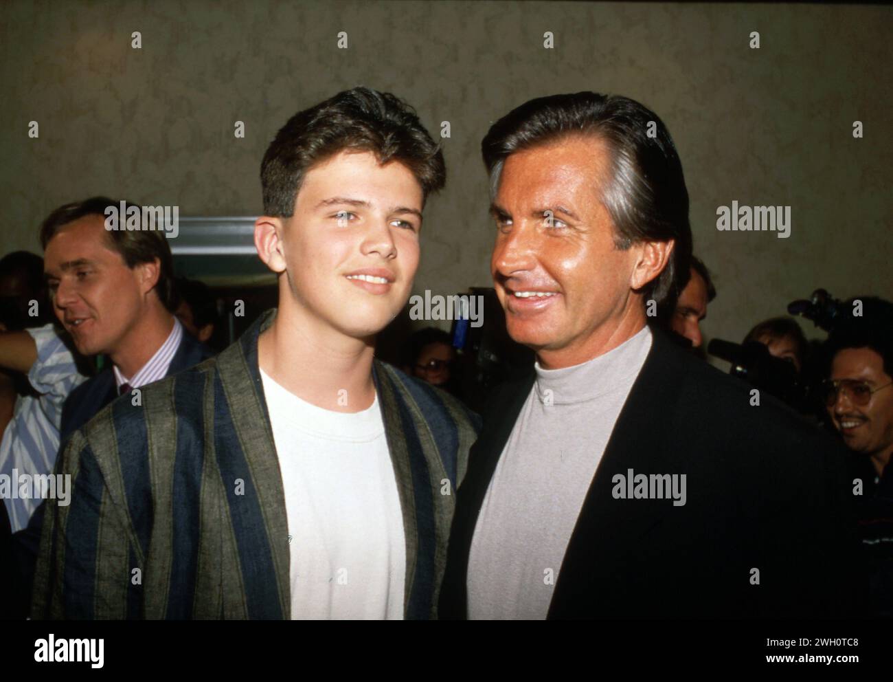 George Hamilton and son Ashley Hamilton Circa 1980's Credit: Ralph ...