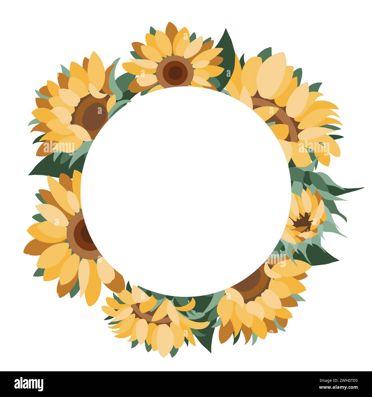 Sunflower frame hi-res stock photography and images - Alamy