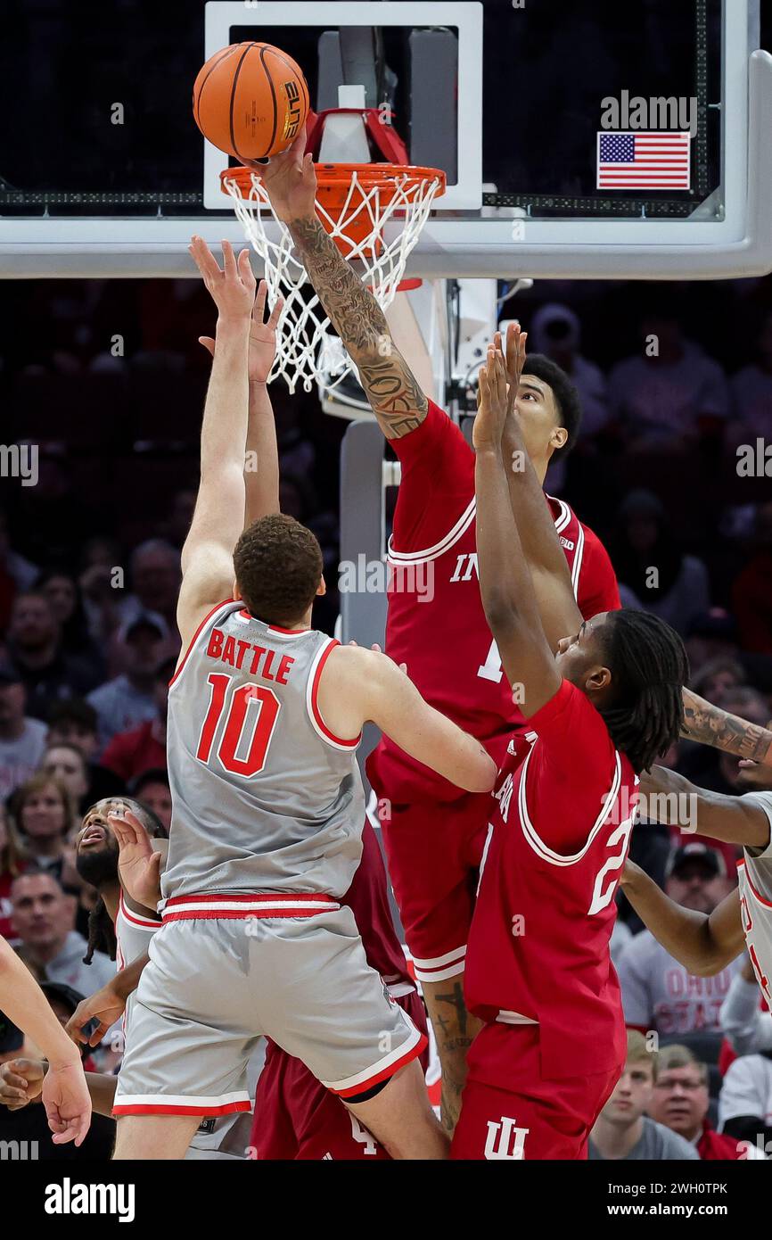 Columbus, Ohio, USA. 6th Feb, 2024. Indiana Hoosiers center Kel'el Ware ...