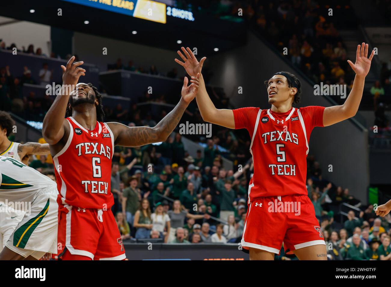 WACO, TX - FEBRUARY 06: Texas Tech Red Raiders guard Darrion Williams ...
