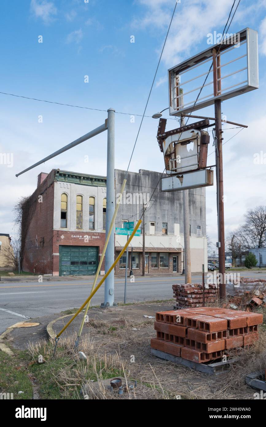 The abandoned town of Cairo, Illinois Stock Photo - Alamy