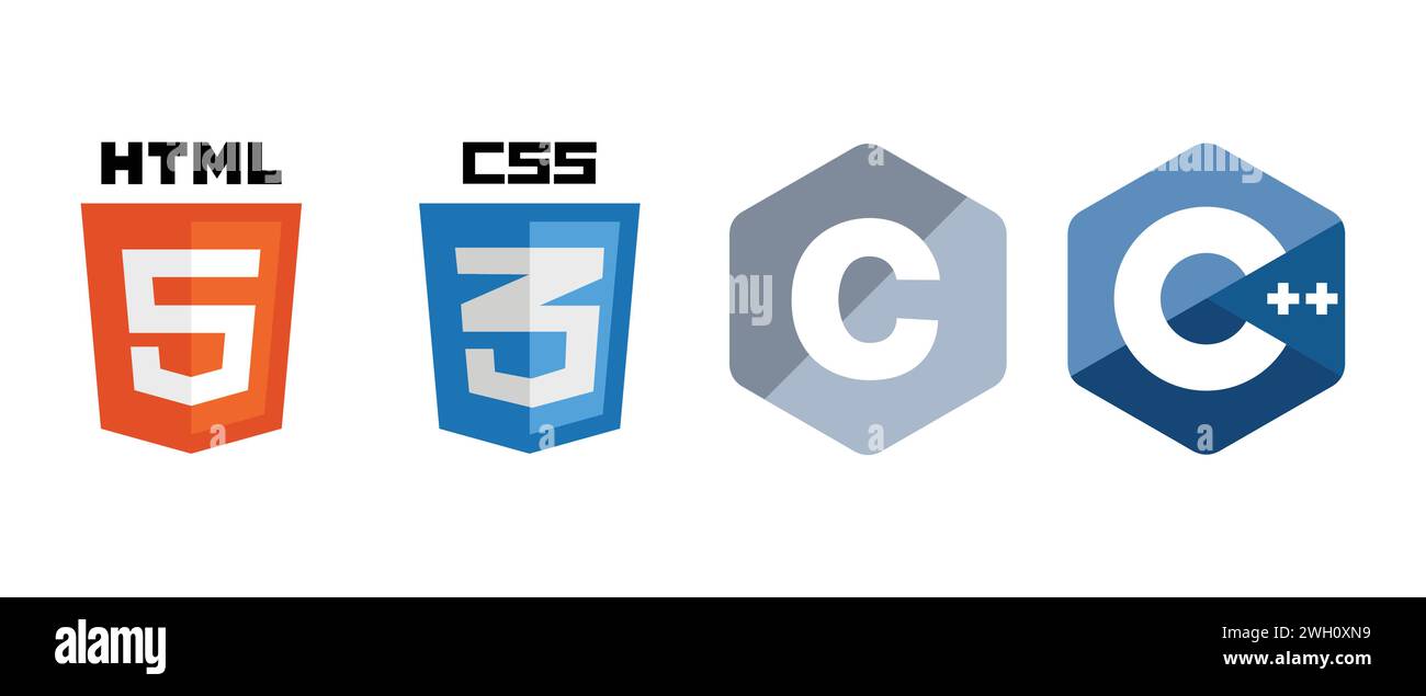 C Plus Plus C Css3 Vector Illustration Editorial Logo Stock Vector Image And Art Alamy