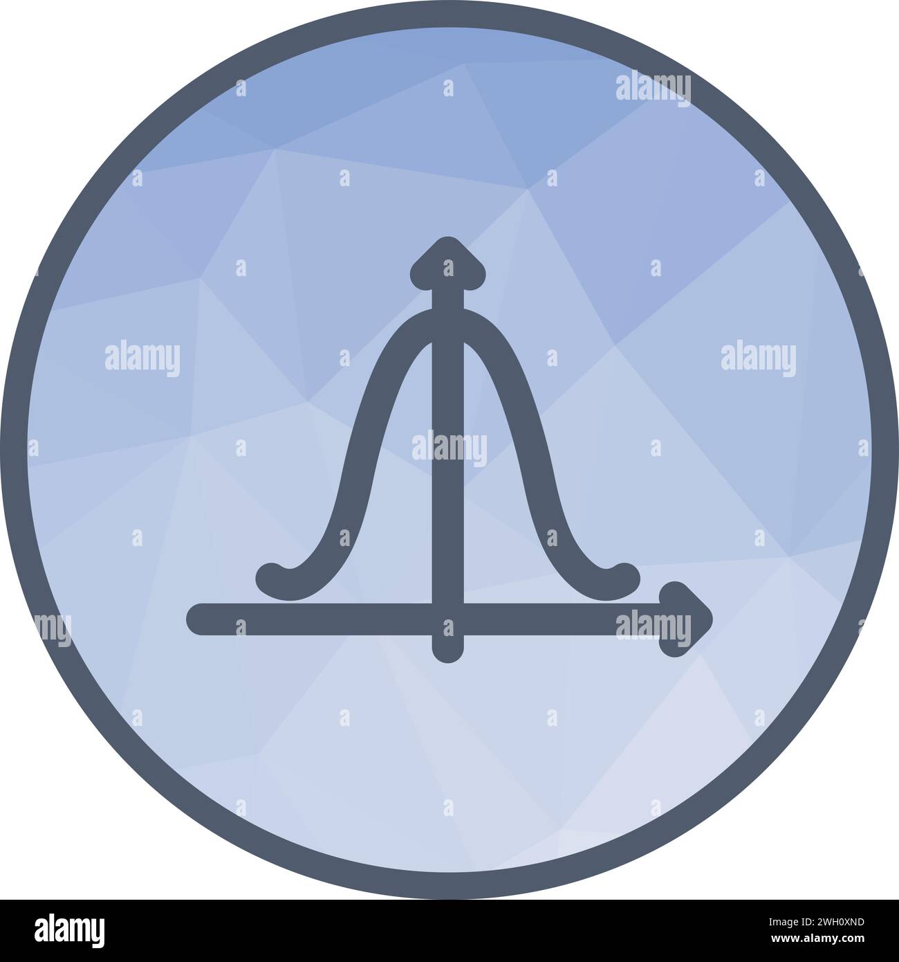 Bell Shaped Graph icon vector image Stock Vector Image & Art - Alamy