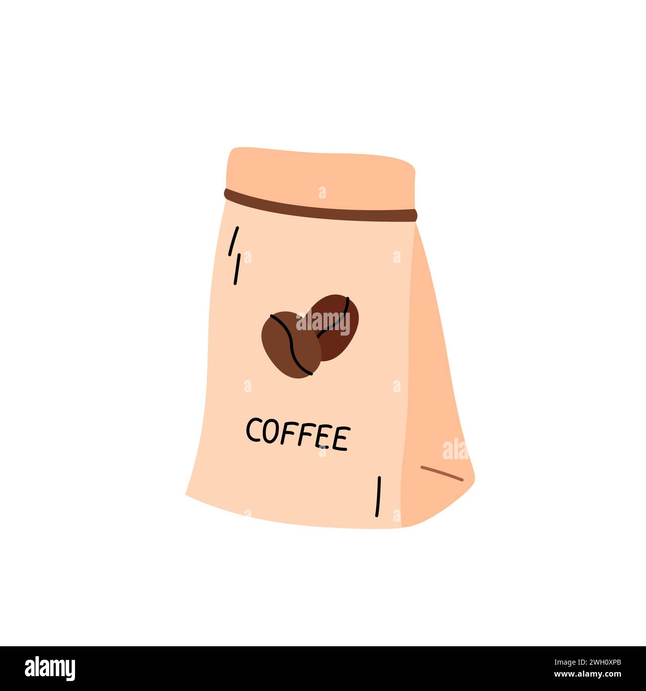 Packet of beans Stock Vector Images - Alamy