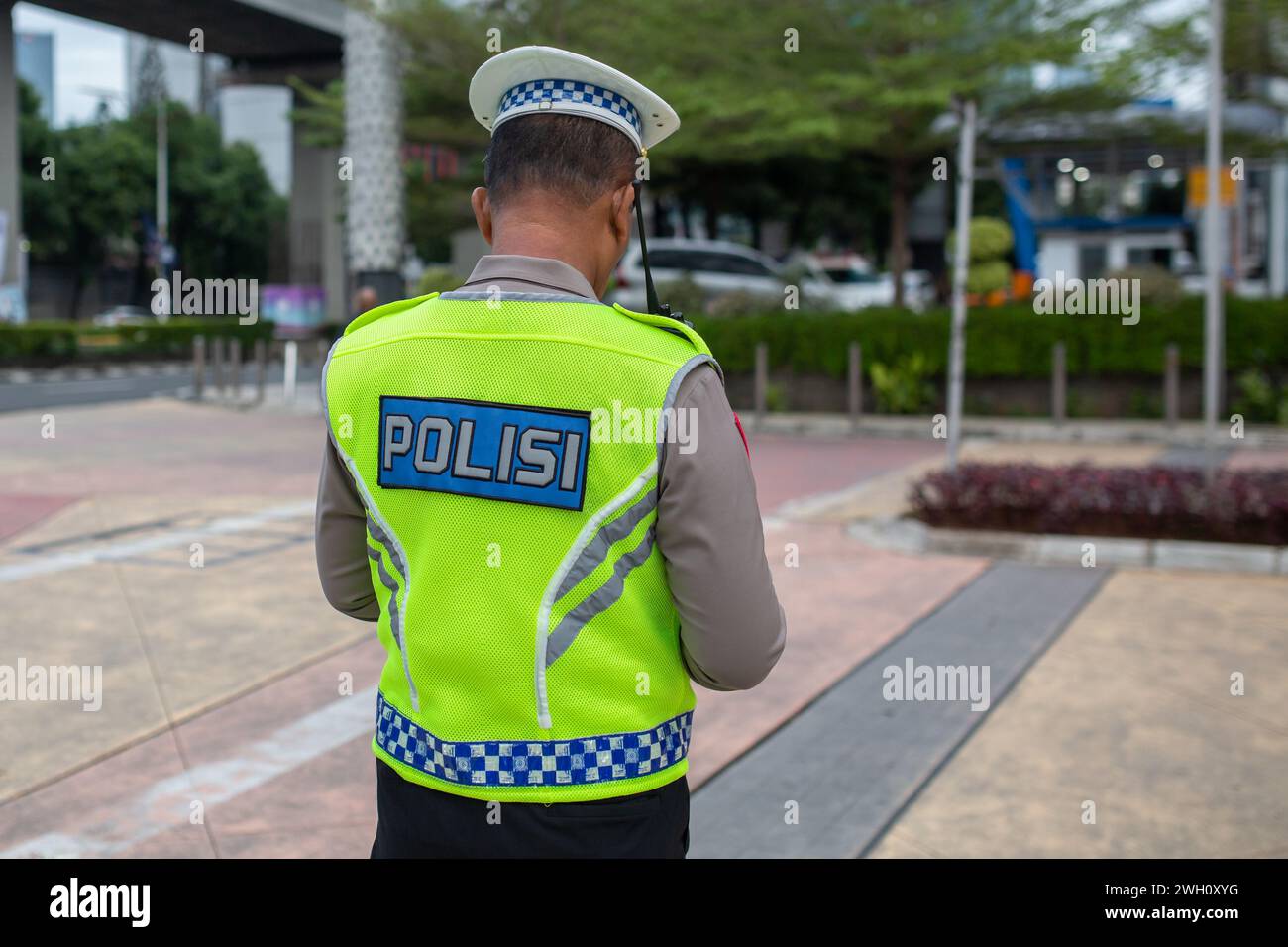 Indonesian Police Officer seen on the streets of Jakarta, Indonesia ...