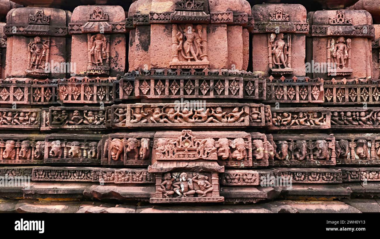 Carvings of Hindu God Goddess on the Back of Char Khamba Jain Temple ...