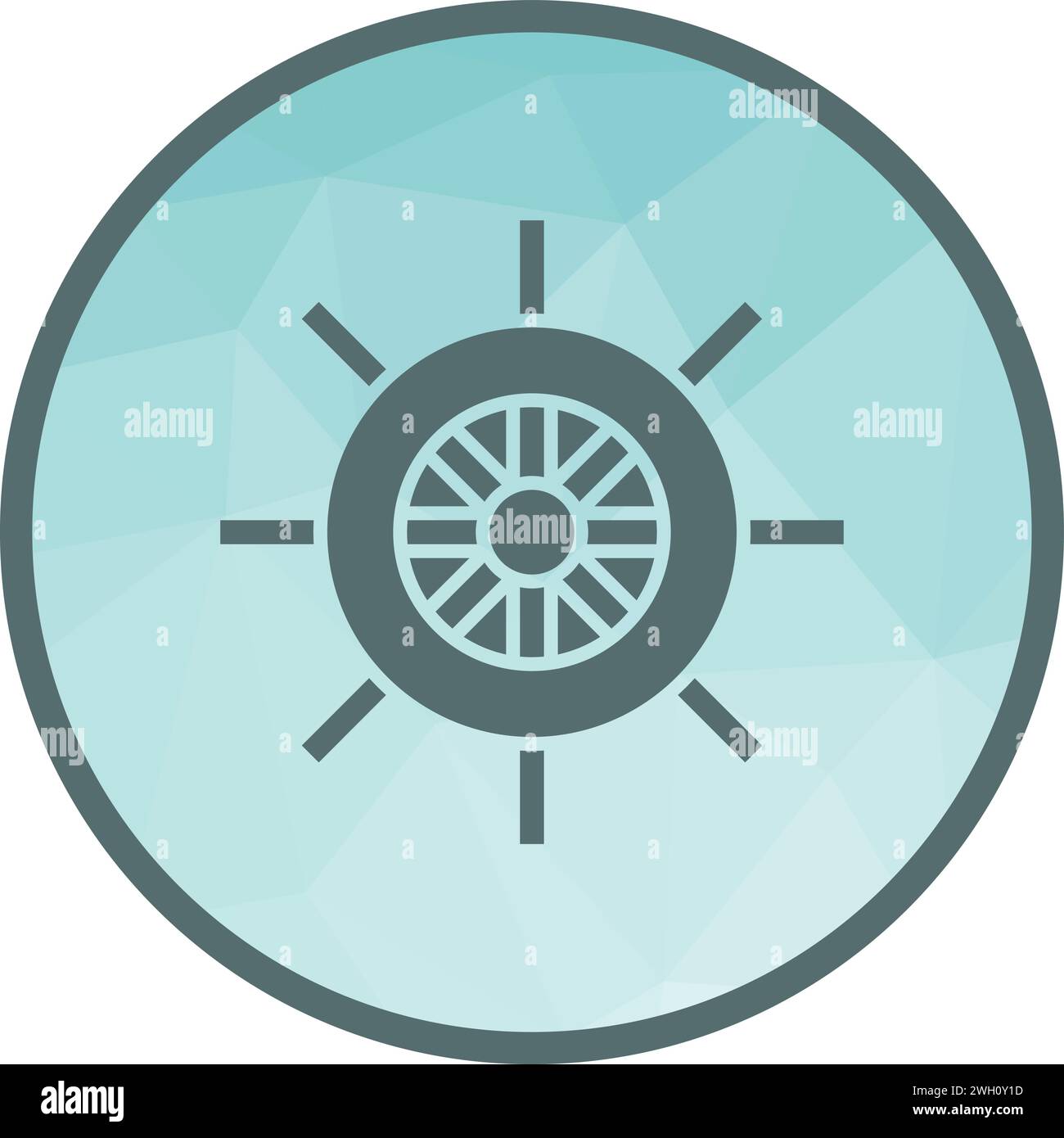 Boat's Wheel icon vector image Stock Vector Image & Art - Alamy