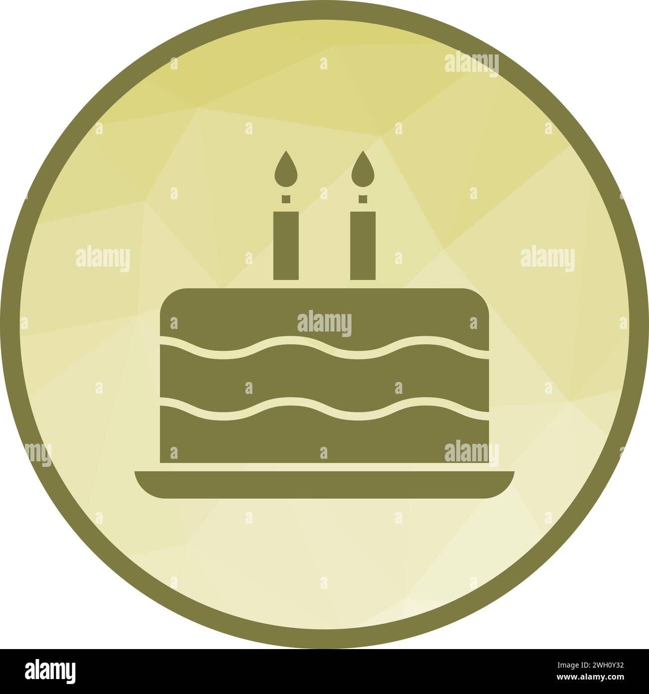 Cream cake birthday icon Stock Vector Images - Alamy