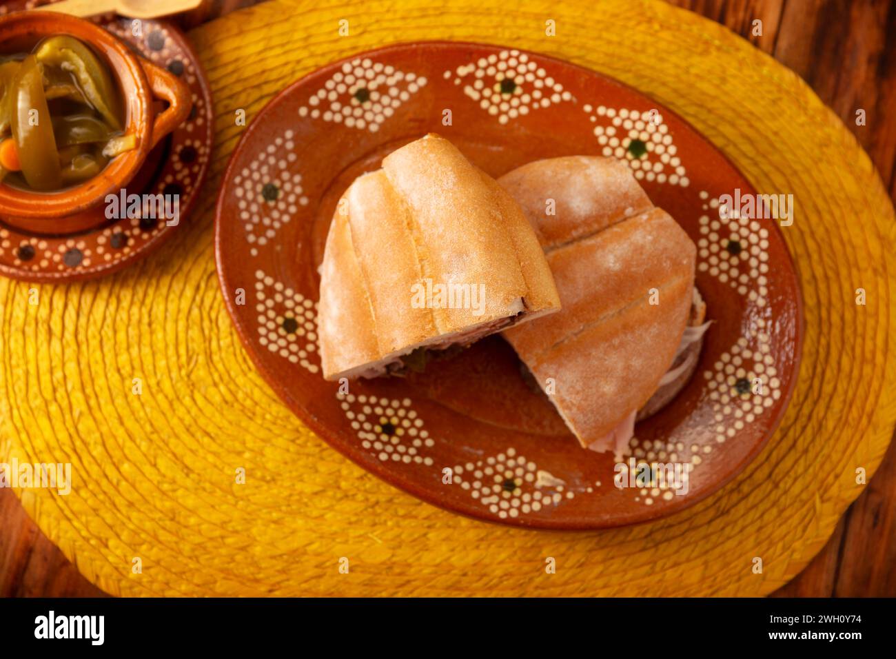 Mexican ham sandwich, in Mexico it is called Torta de Jamon, it is the ...