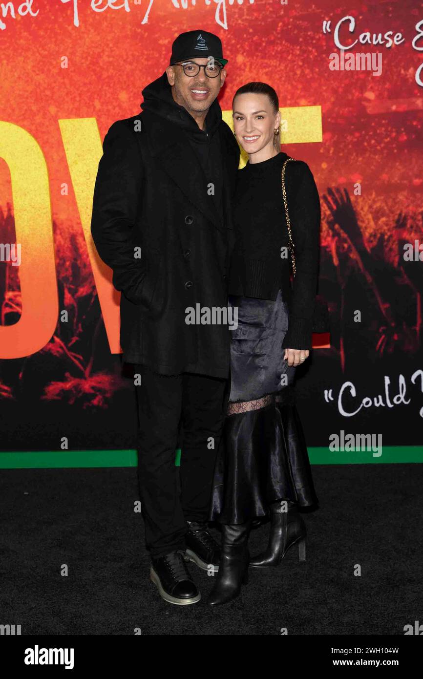 Los Angeles, USA. 06th Feb, 2024. Harvey Mason Jr. and Brit Burton ...