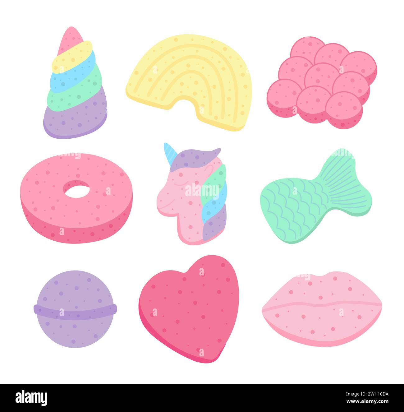 Bath bombs vector flat style set Stock Vector Image & Art - Alamy