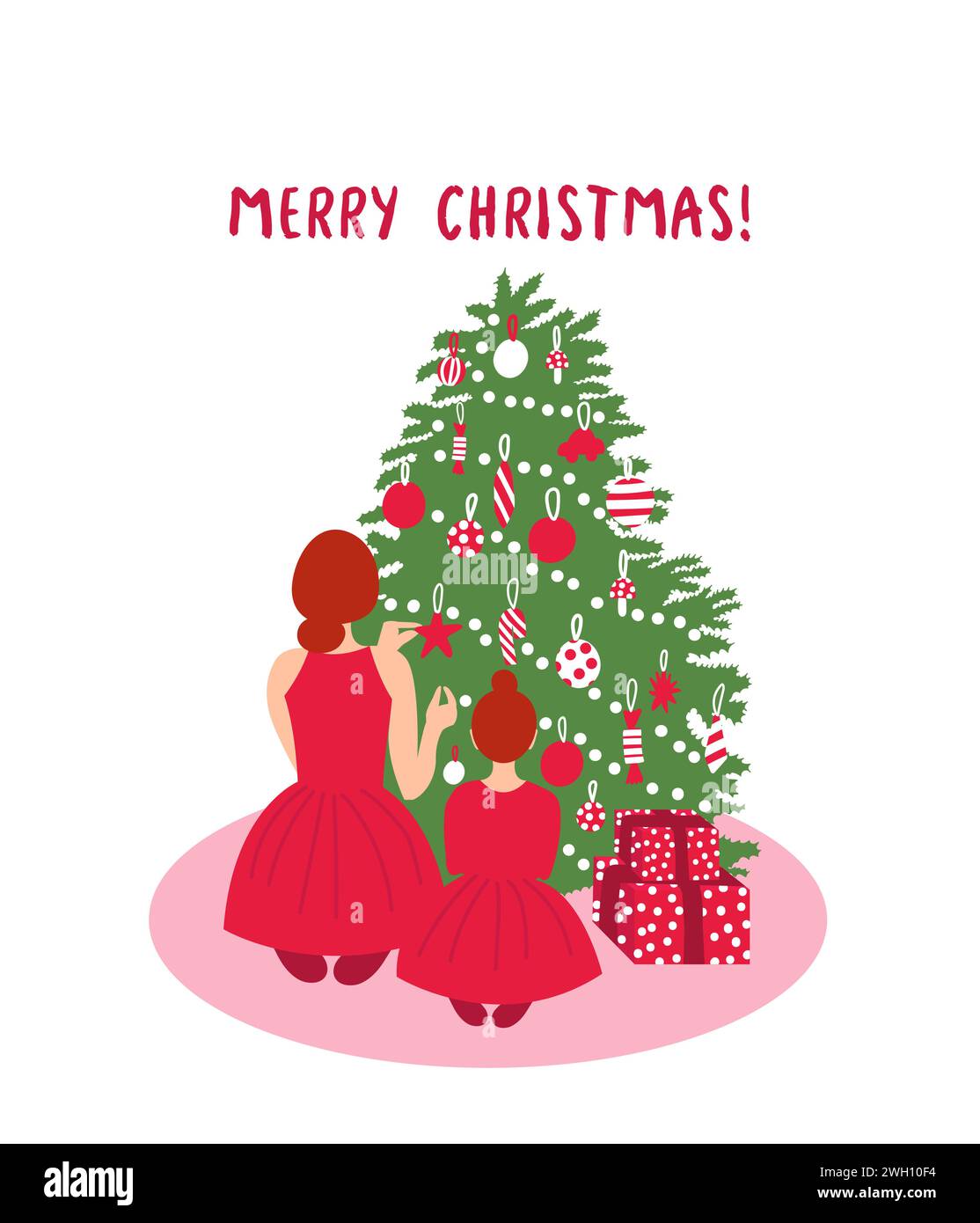 Child decorating Stock Vector Images - Alamy