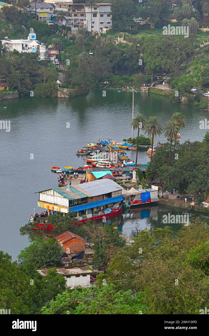 View of Nakki Lake Boat Point From Toad Rock, Mount Abu, Rajasthan ...