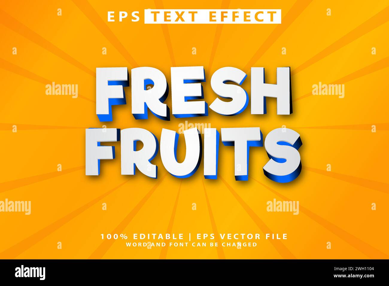 Editable fruit juice text effect hi-res stock photography and images ...