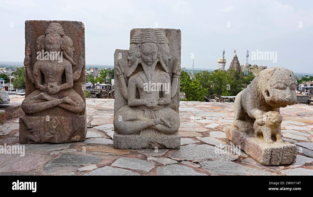 Carving Sculptures of Lord Bramha and Yali at Outside of Thakur ji ka ...