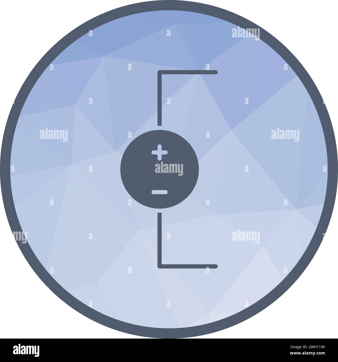 DC Voltage Source icon vector image Stock Vector Image & Art - Alamy