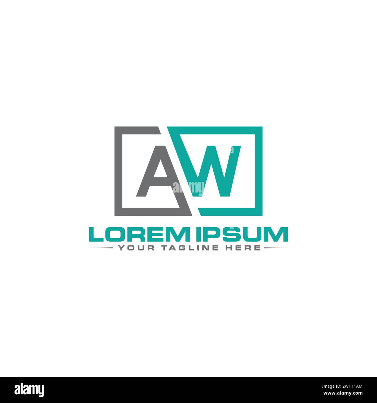 AW Letter Logo Design. Creative and Modern logo Design Stock Vector ...