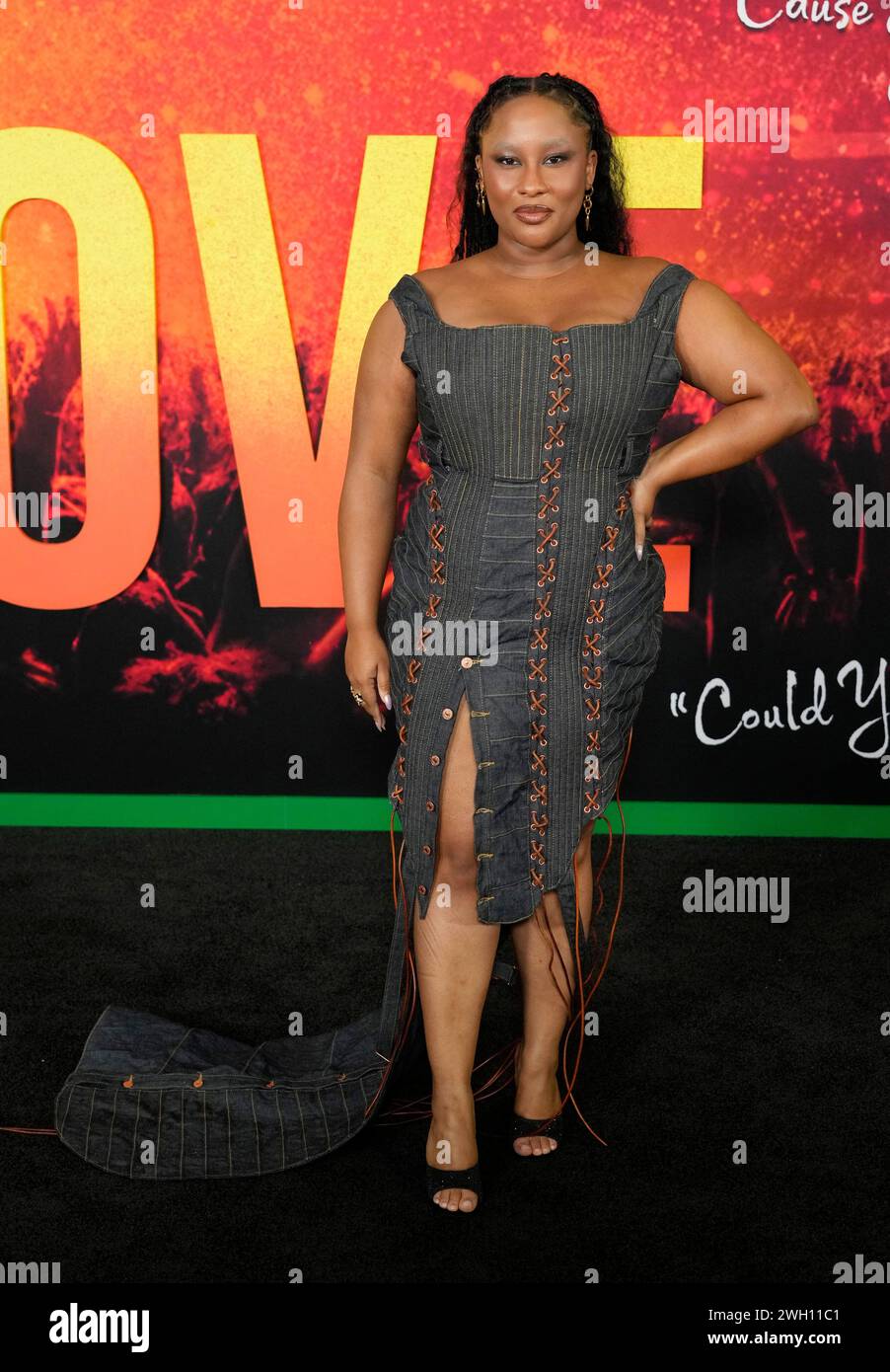 Zuri Marley poses at the premiere of the film "Bob Marley: One Love ...