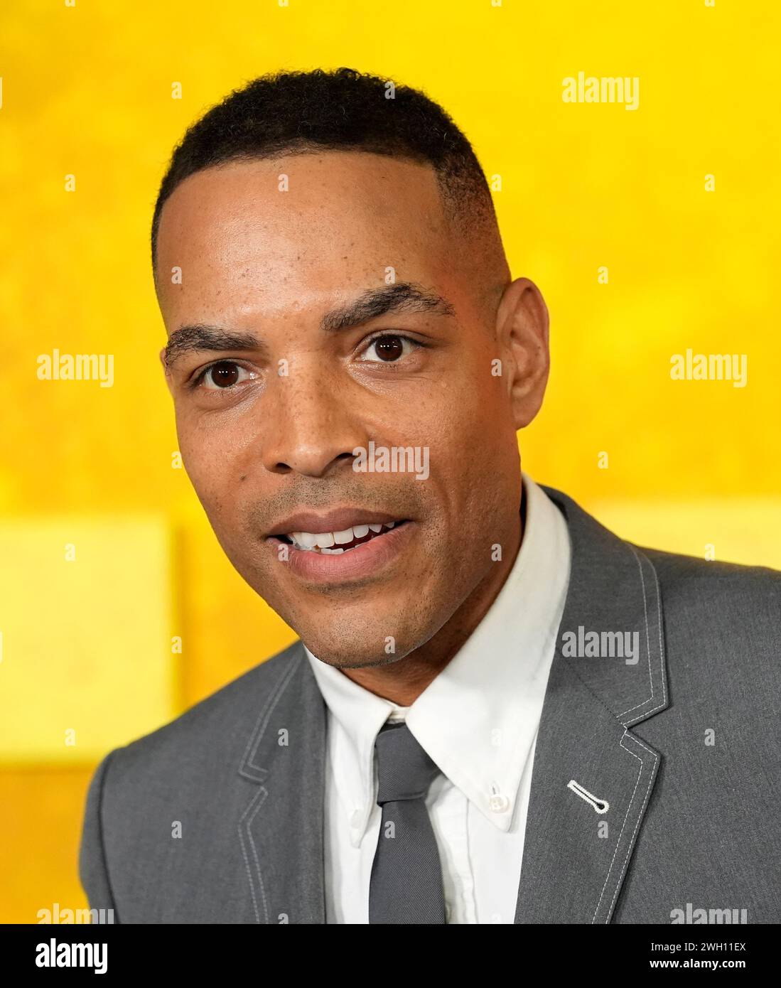 Reinaldo Marcus Green poses at the premiere of the film "Bob Marley ...