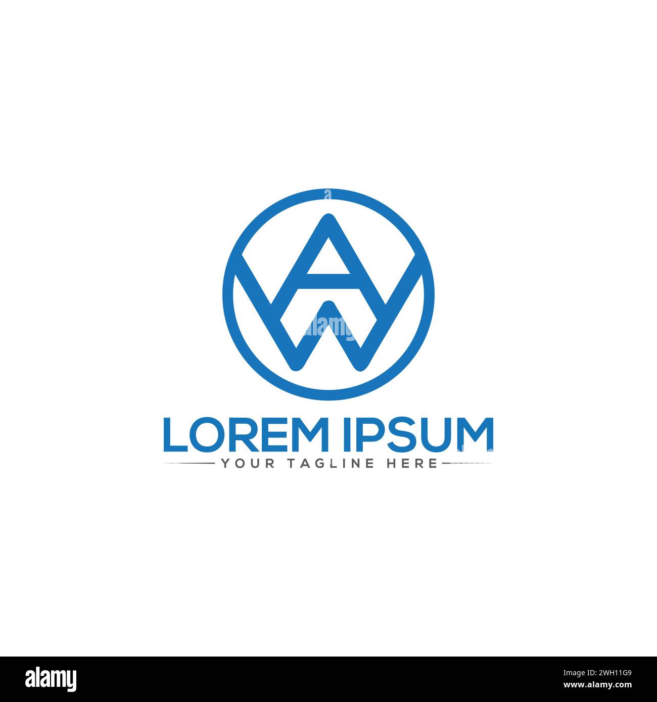 AW Letter Logo Design. Creative and Modern logo Design Stock Vector ...