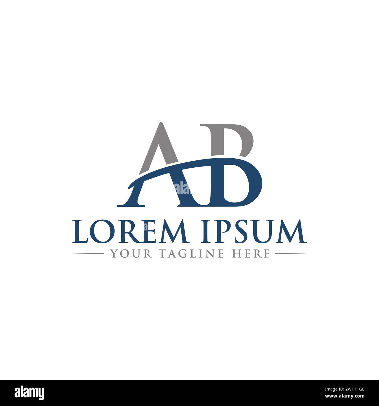 AB Letter Logo Design. Creative and Modern logo Design Stock Vector ...