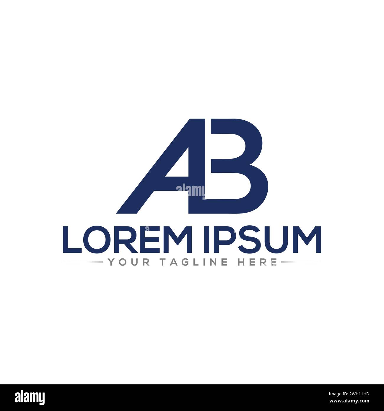 AB Letter Logo Design. Creative and Modern logo Design Stock Vector ...