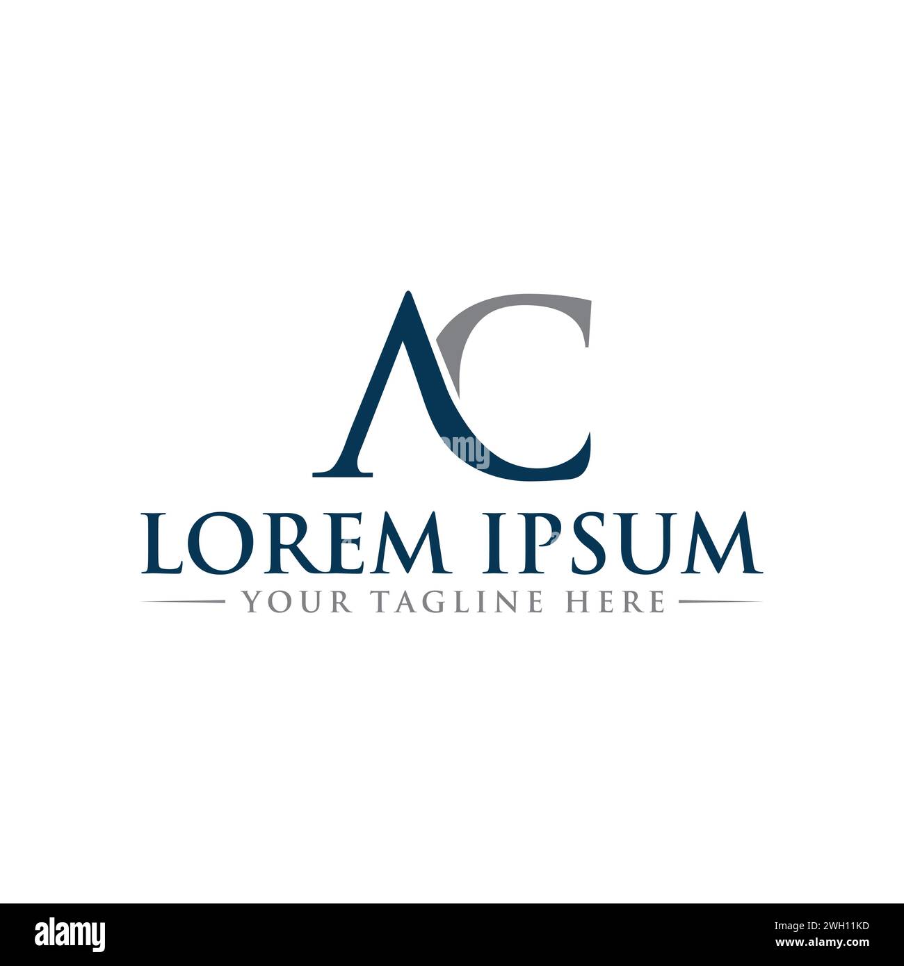 AC Letter Logo Design. Unique Logo Design Stock Vector Image & Art - Alamy