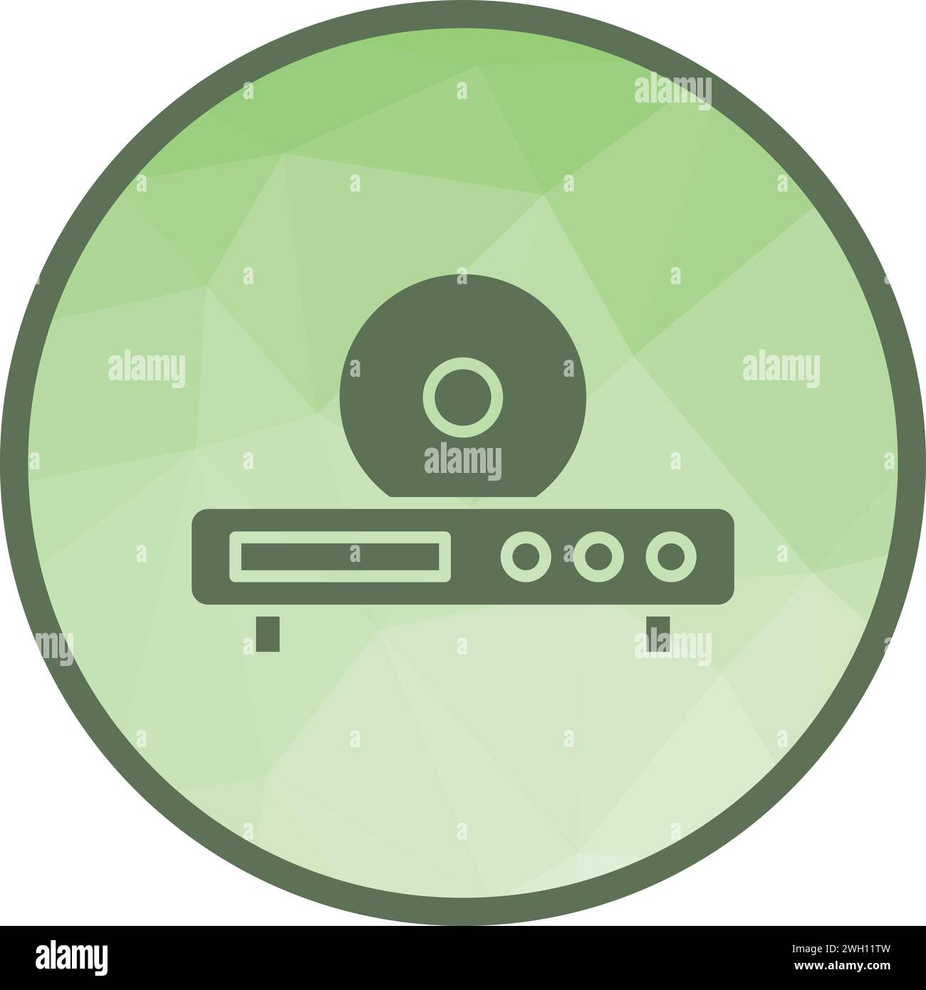 Disc Player icon vector image Stock Vector Image & Art - Alamy
