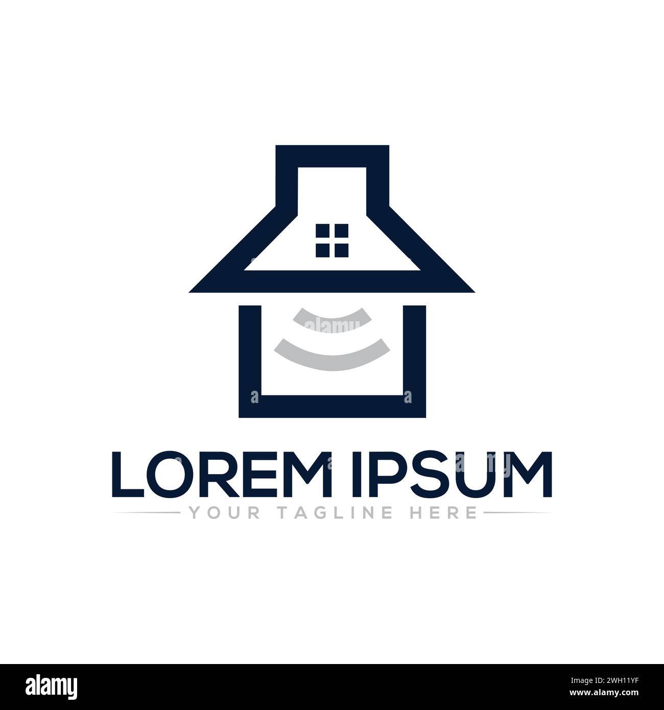 Notification Logo Design Stock Vector Image & Art - Alamy