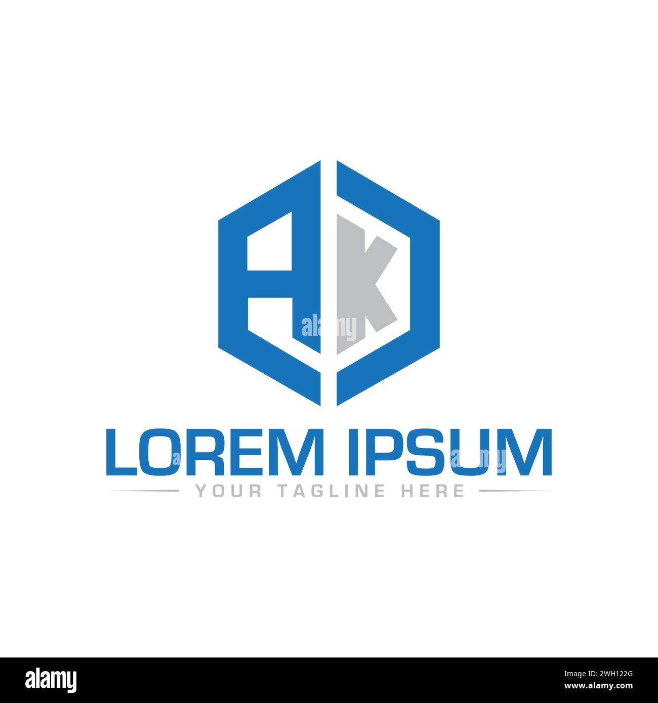 AK Letter Logo Design. Unique and Modern AK Logo Design Stock Vector ...