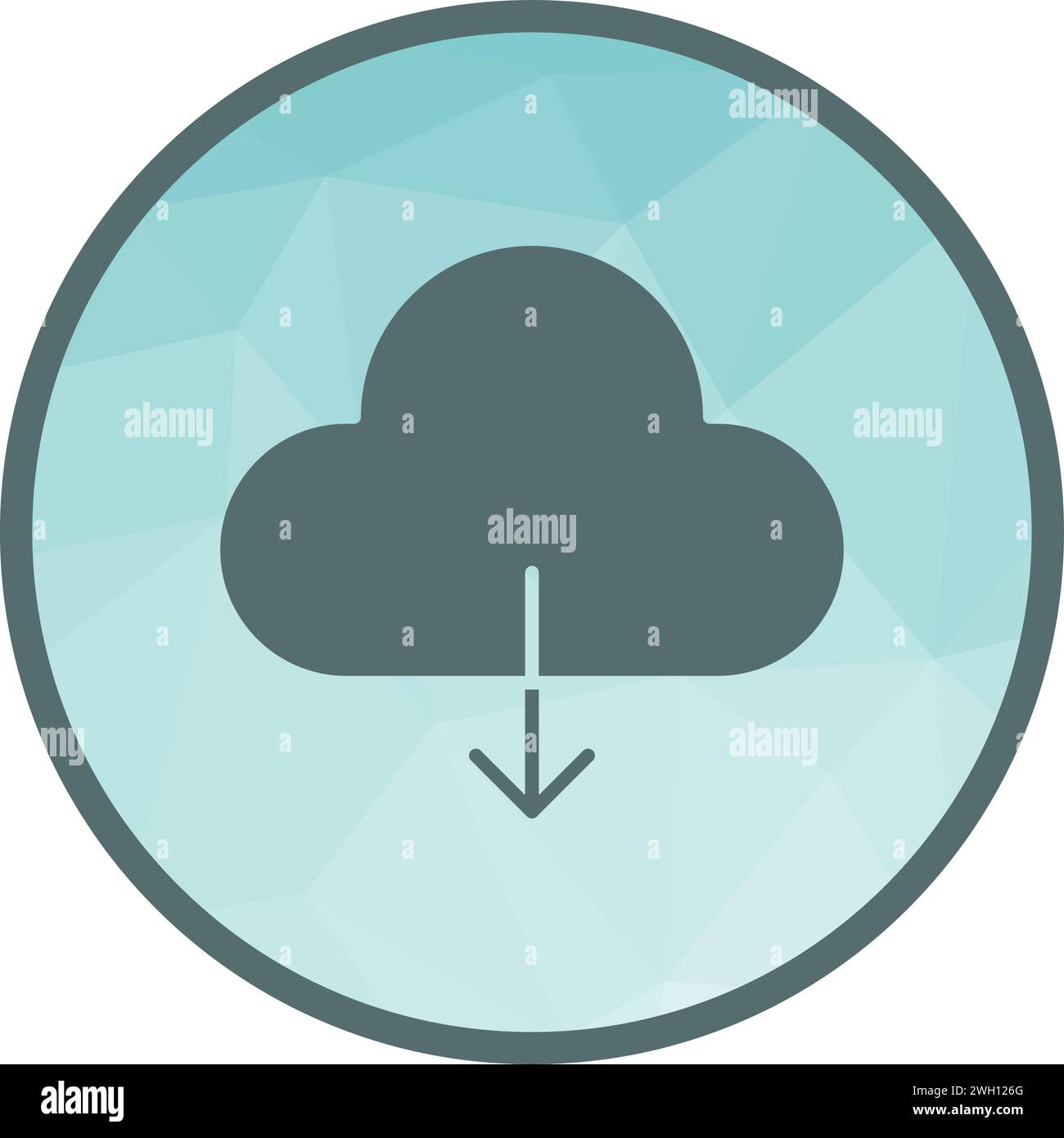 Cloud download icon line Stock Vector Images - Alamy