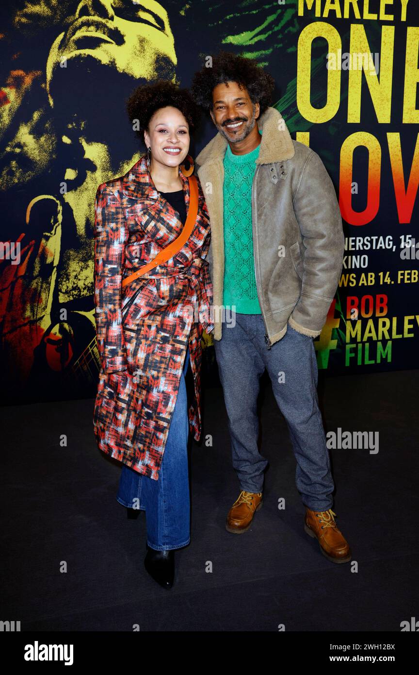 Oceana und Tyron Ricketts bei der Premiere des Kinofilms Bob Marley ...