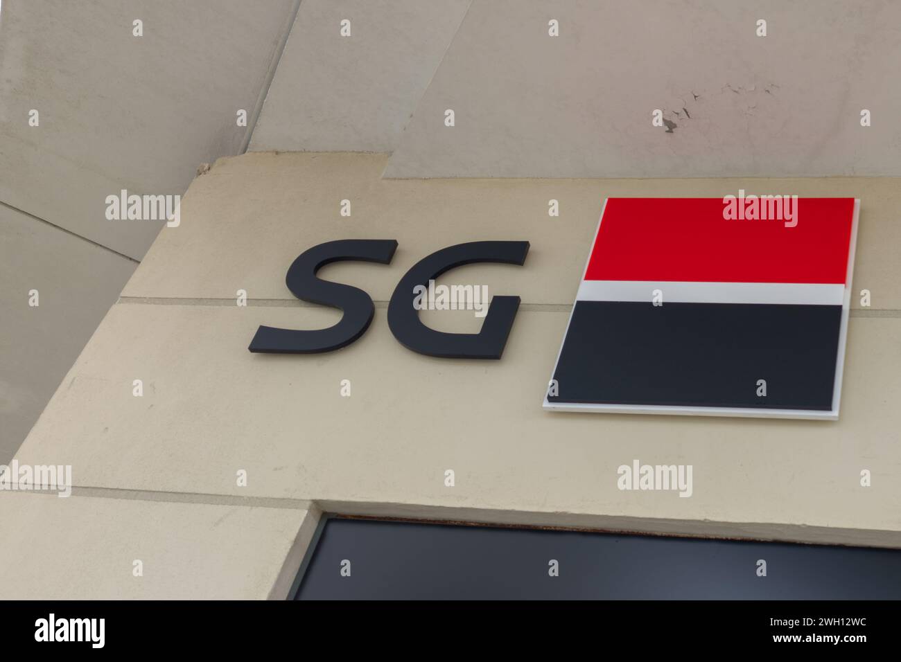 Bordeaux , France - 02 05 2024 : sg societe generale logo sign and text ...