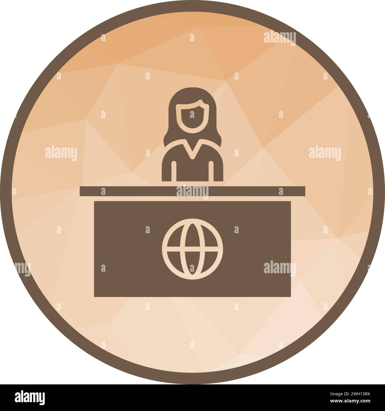 Female Anchor icon vector image Stock Vector Image & Art - Alamy