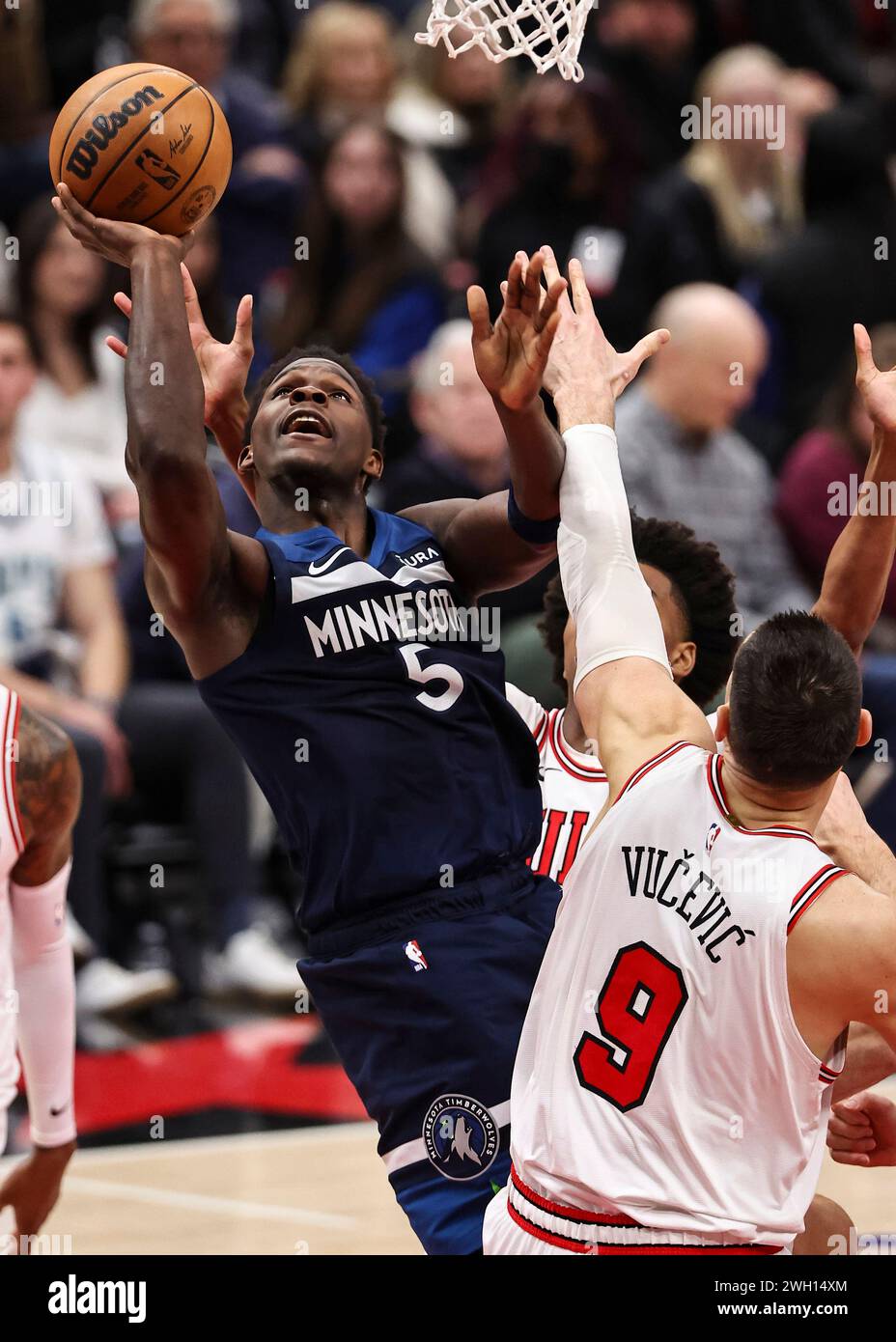 Chicago, USA. 6th Feb, 2024. Minnesota Timberwolves guard Anthony ...