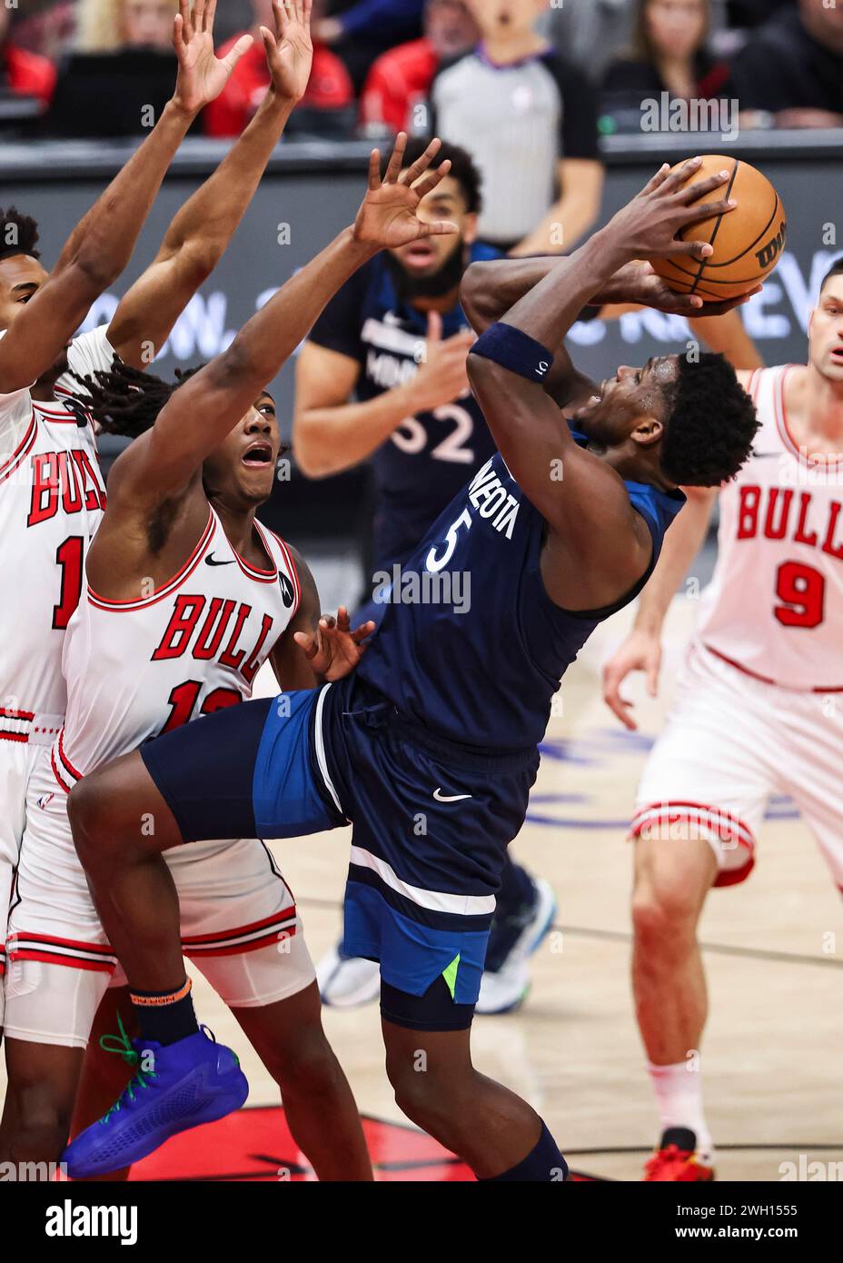 Chicago, USA. 6th Feb, 2024. Minnesota Timberwolves guard Anthony ...