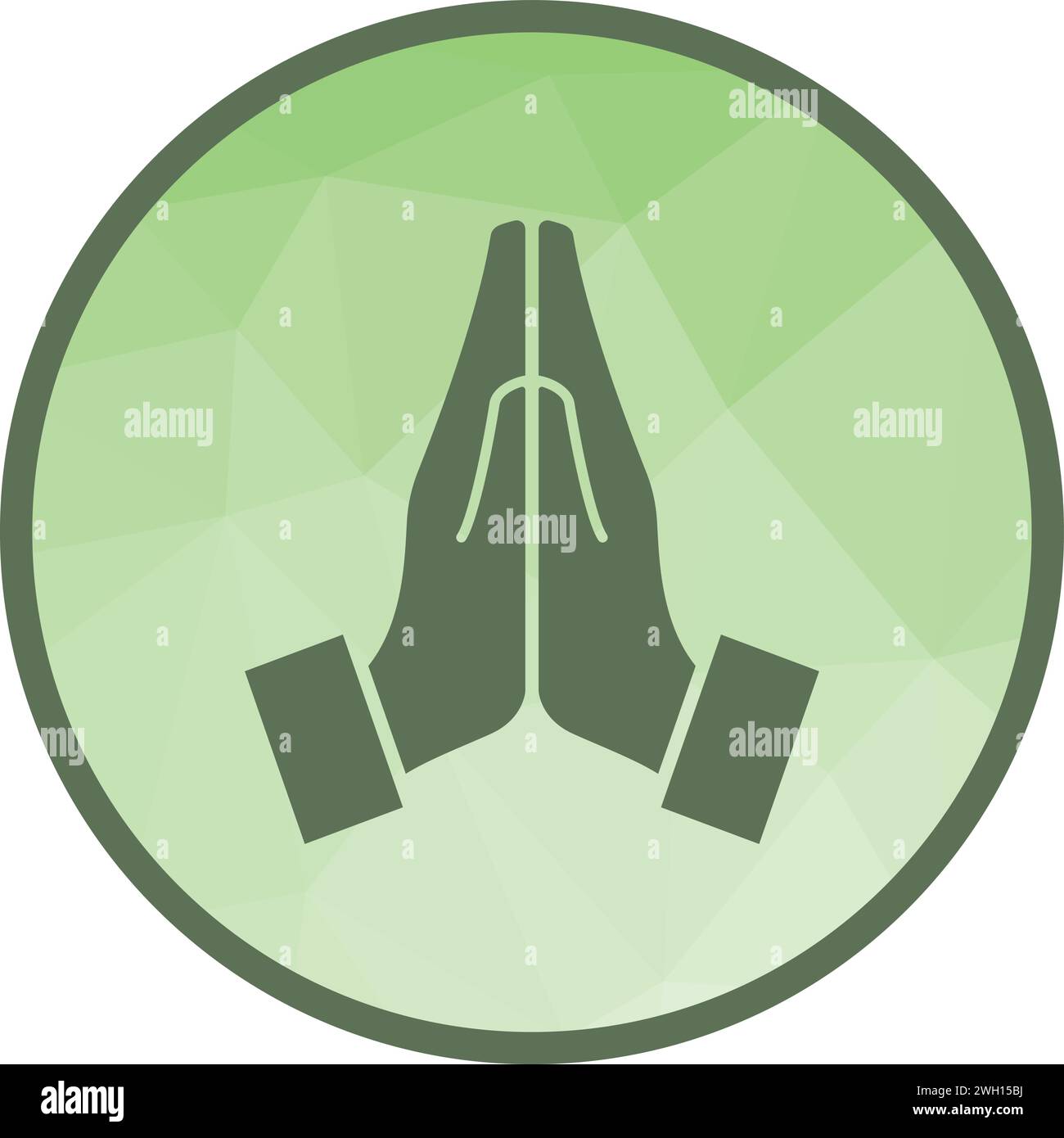 Folded Hands icon vector image Stock Vector Image & Art - Alamy