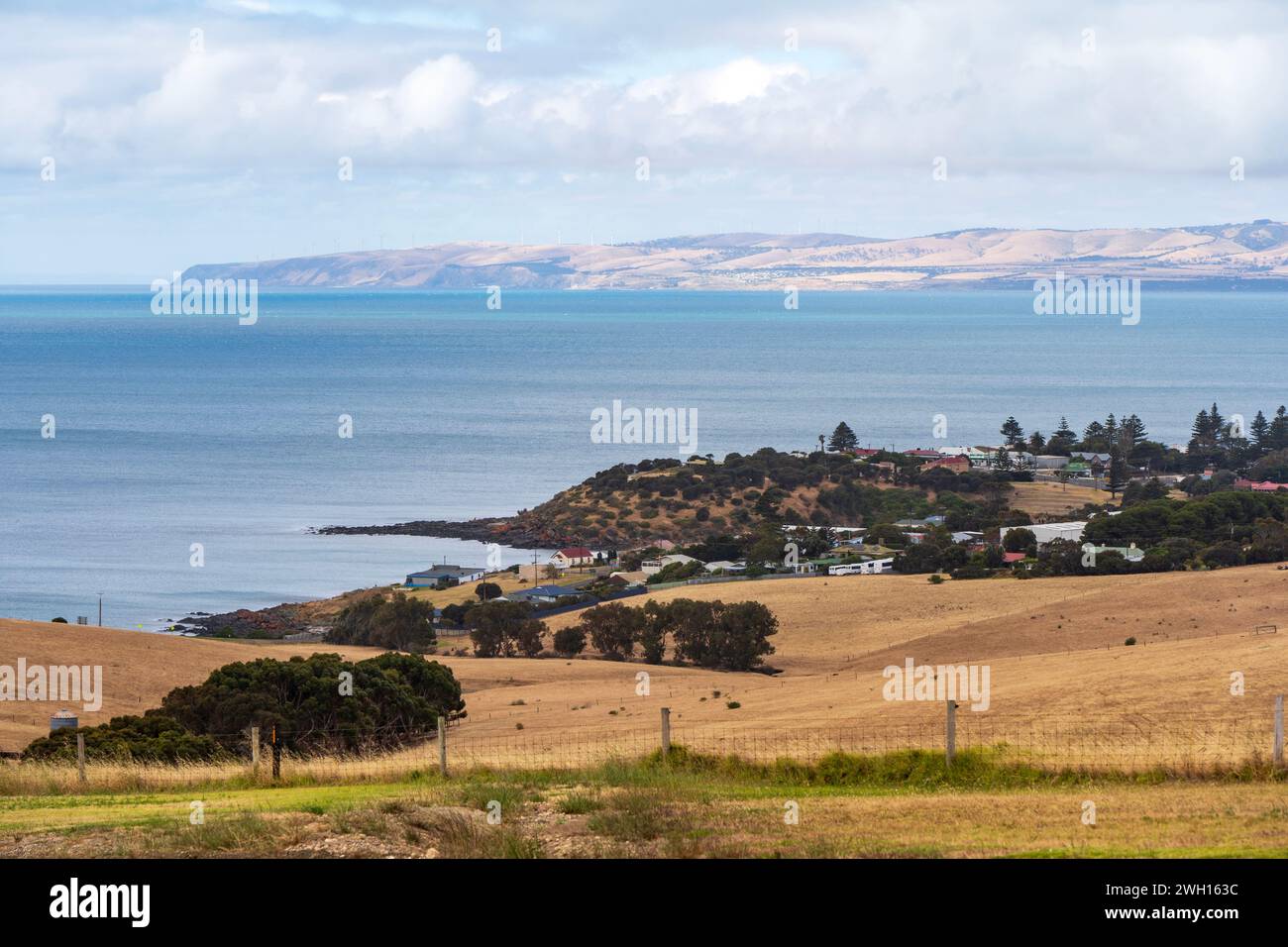 The town of Penneshaw on Kangaroo Island, South Australia Stock Photo ...