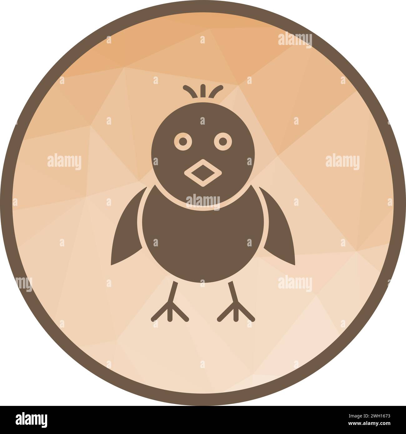 Front-Facing Baby Chick icon vector image Stock Vector Image & Art - Alamy