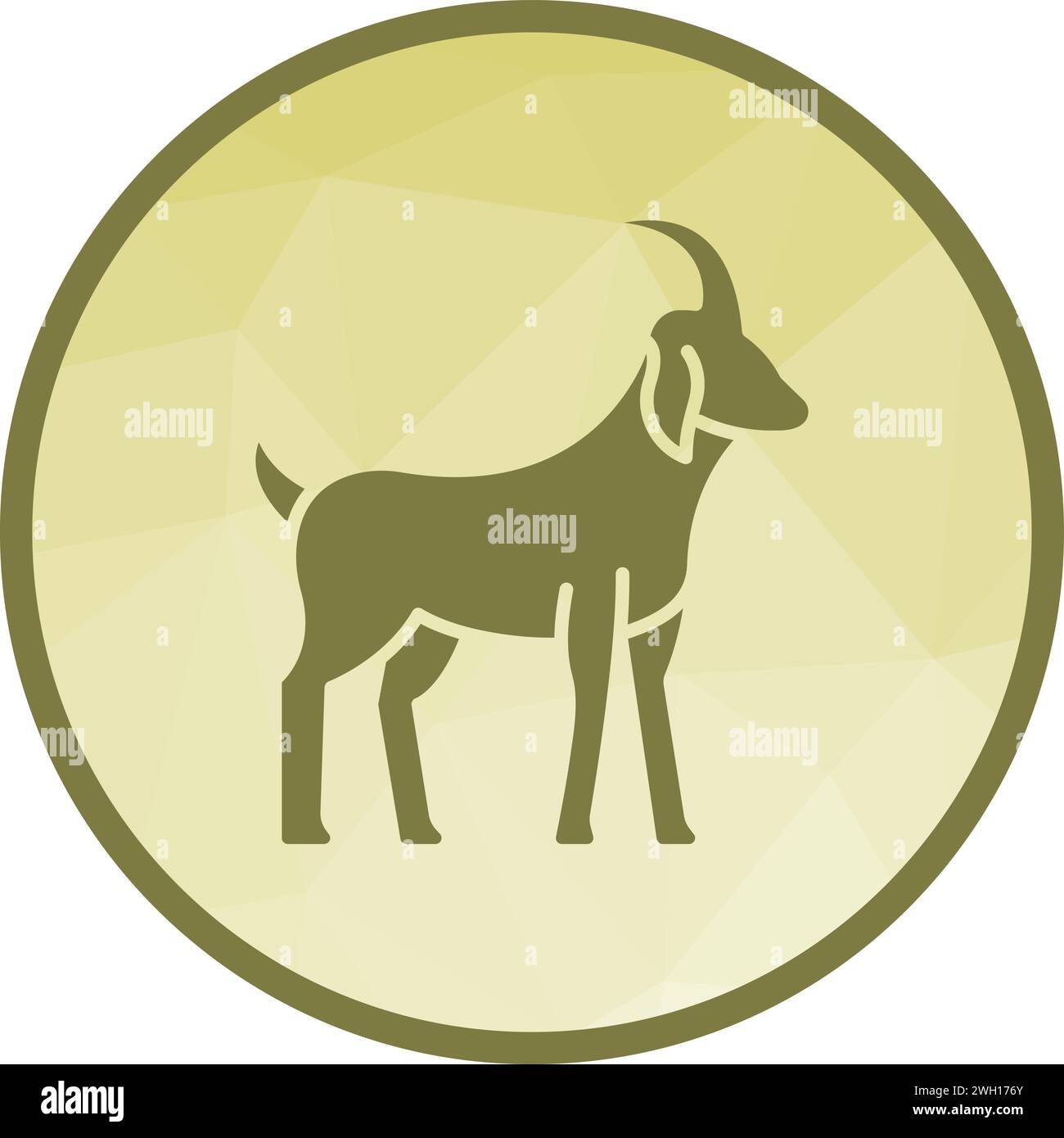 Goat icon hi-res stock photography and images - Alamy