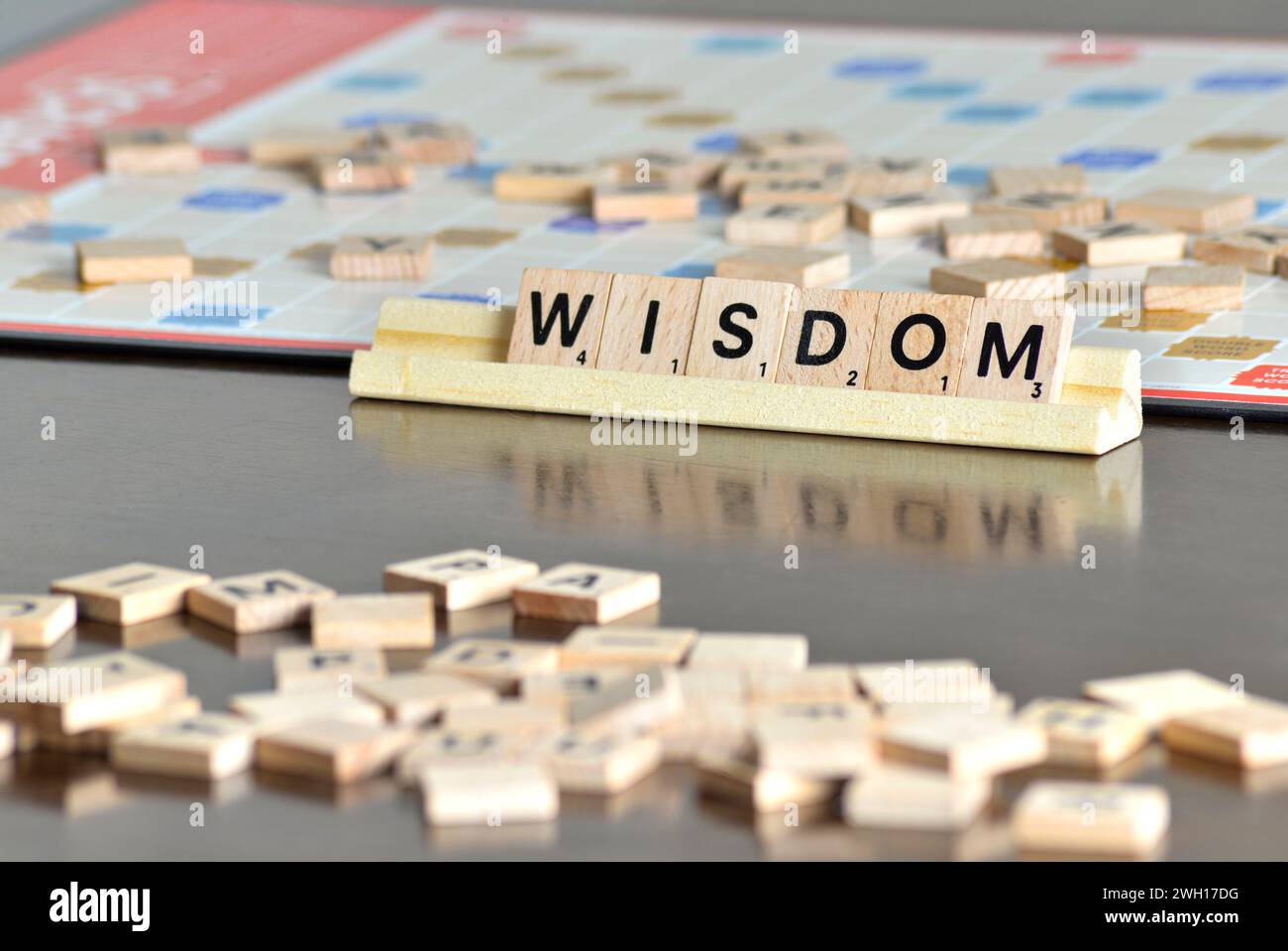Scrabble tiles spelling inspiration message Stock Photo - Alamy