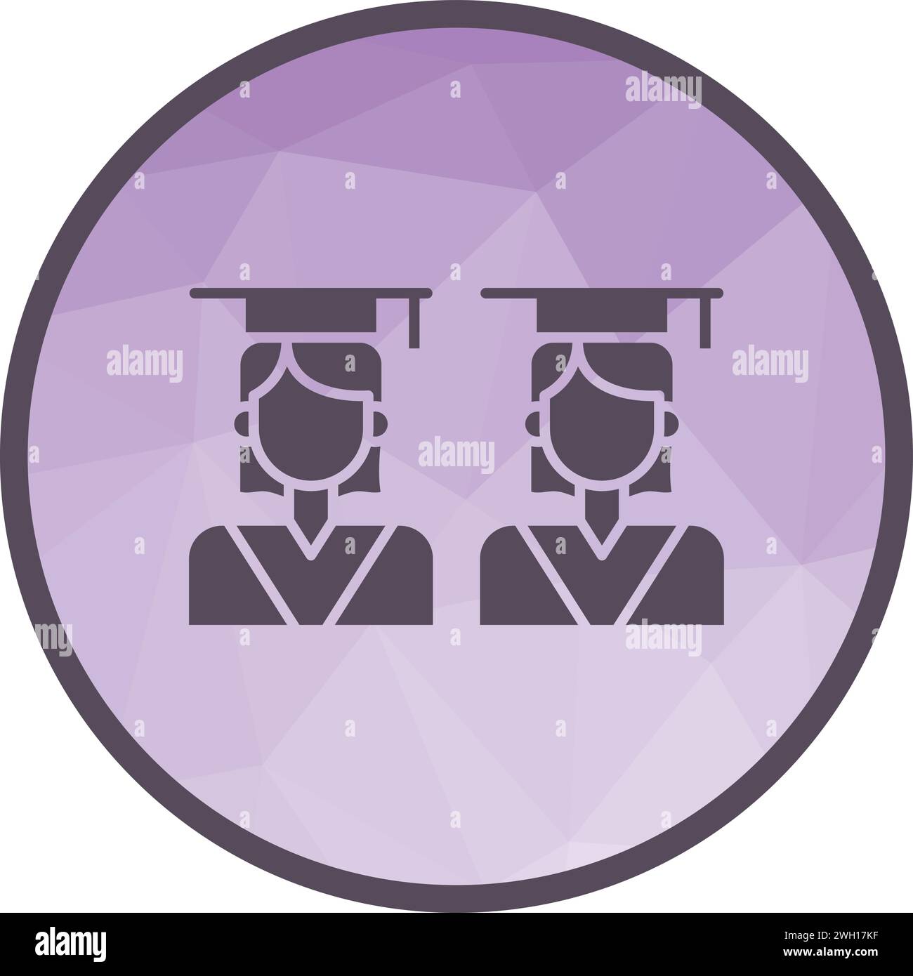 Graduates icon vector image Stock Vector Image & Art - Alamy